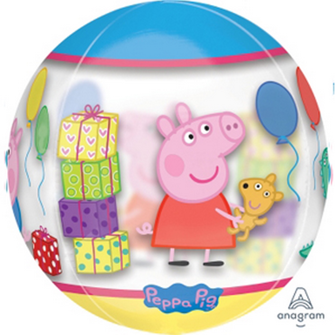 Orbz Peppa Pig balloons vancouver JC Balloon Studio