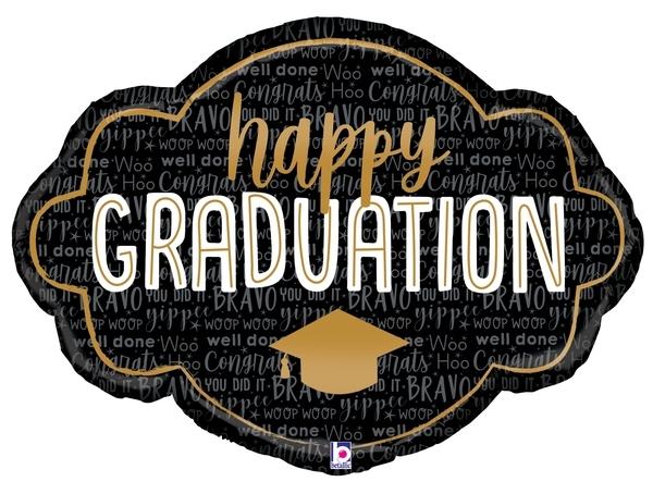 36" Happy Graduation Frame Balloon balloons vancouver JC Balloon Studio