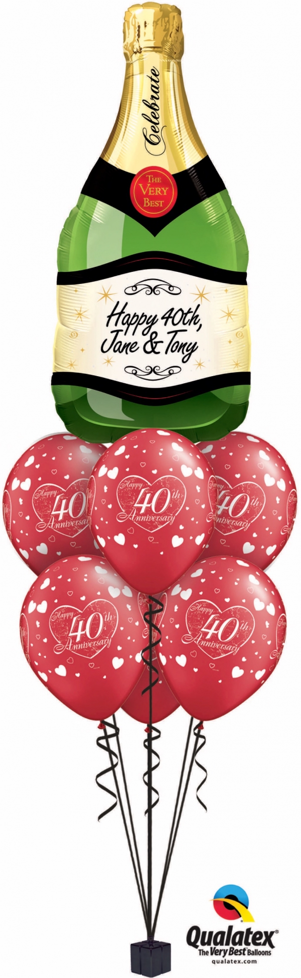 Wedding Anniversary Open Heart Bouquet balloons vancouver JC Balloon Studio