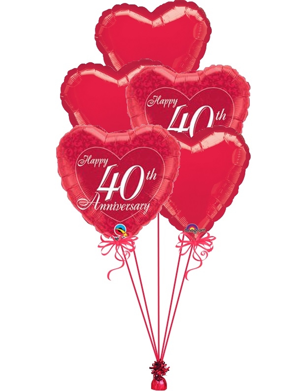 Wedding Anniversary Open Heart Bouquet balloons vancouver JC Balloon Studio