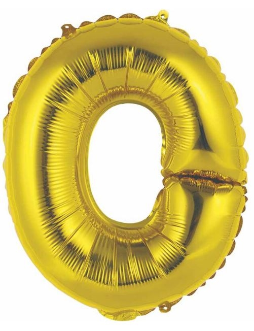 Block Letter Gold Balloon - Letter O balloons vancouver JC Balloon Studio