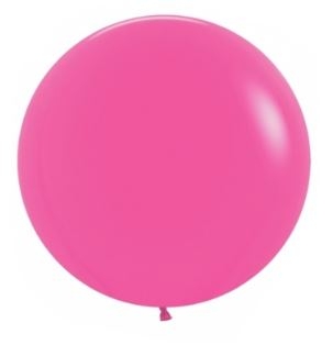 24" Deluxe Fuchsia With Hi Float balloons vancouver JC Balloon Studio
