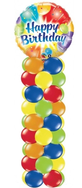 Happy Birthday Man Jumbo and confetti bouquet balloons vancouver JC ...