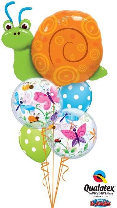 Spring Snail Bouquet balloons vancouver JC Balloon Studio