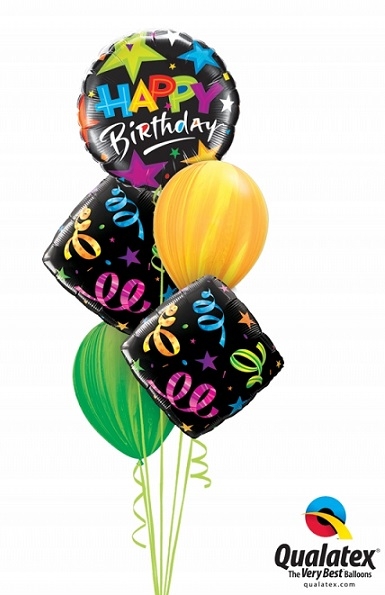 Birthday Stars Confetti Bouquet balloons vancouver JC Balloon Studio