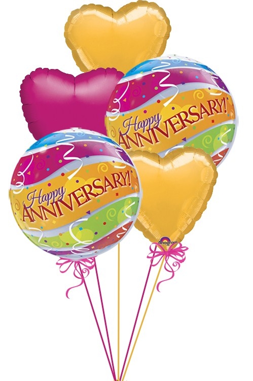 Anniversary Bouquet 3 balloons vancouver JC Balloon Studio
