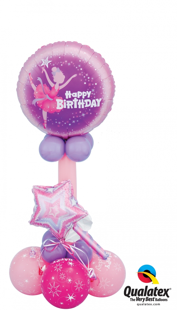 Ballerina Balloon Bouquet 8 balloons vancouver JC Balloon Studio