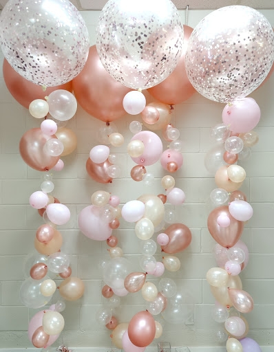 Balloon Strands Backdrop 2 balloons vancouver JC Balloon Studio