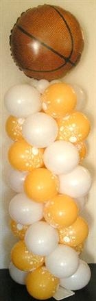 Basketball Column balloons vancouver JC Balloon Studio