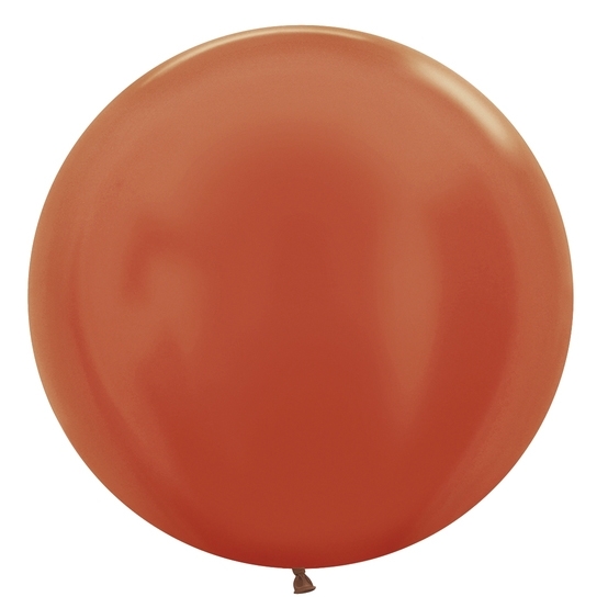 24" Metallic Copper with Hi Float balloons vancouver JC Balloon Studio