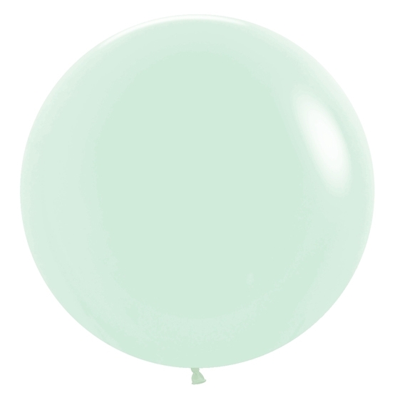 24" Pastel Matte Green with Hi Float balloons vancouver JC Balloon Studio