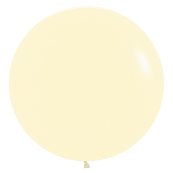 24" Pastel Matte Yellow balloons vancouver JC Balloon Studio