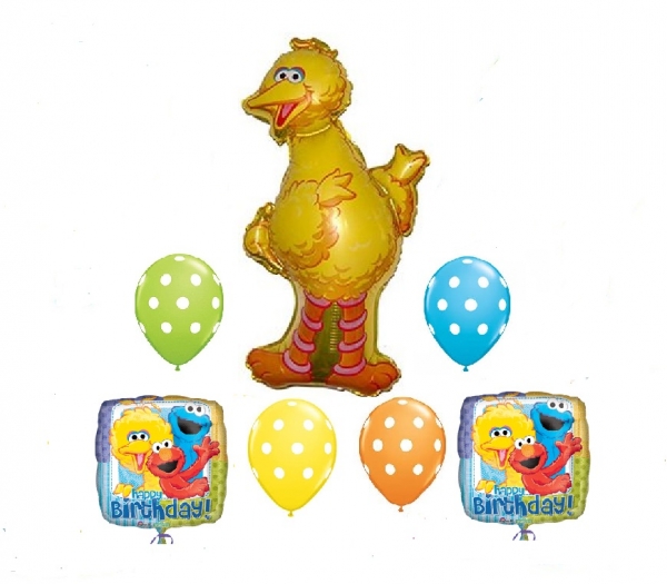 Sesame Street Big Bird Bouquet balloons vancouver JC Balloon Studio