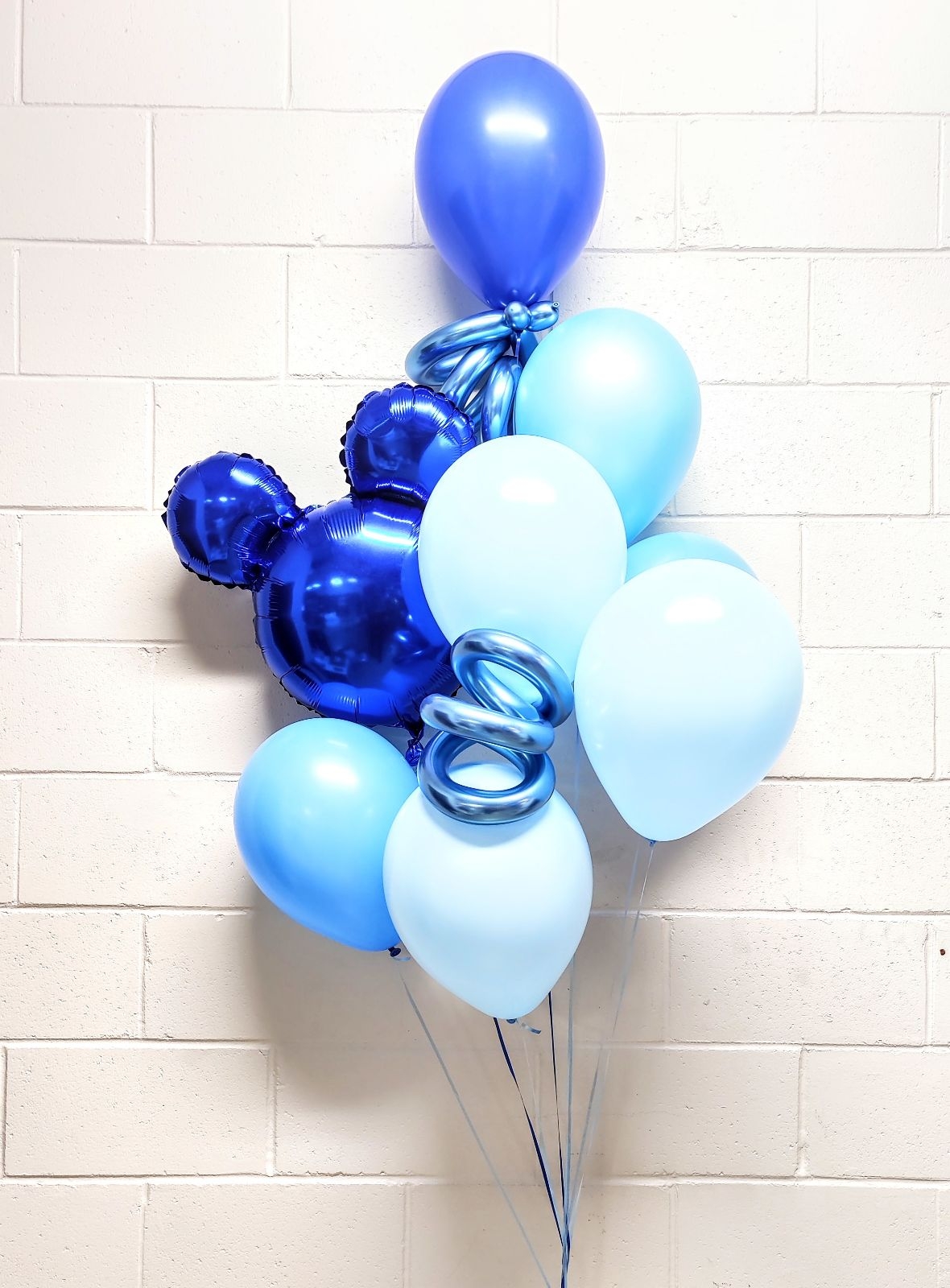 Baby Mickey Blue Balloon Bouquet balloons vancouver JC Balloon Studio
