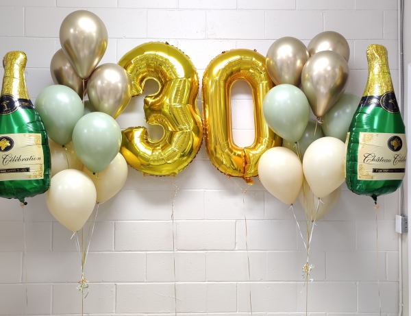 Rose Gold Pick An Age balloons vancouver JC Balloon Studio