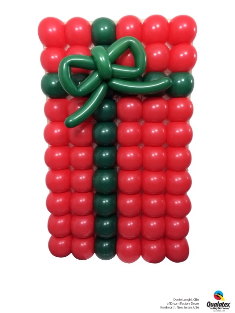 Christmas Present Stand Up balloons vancouver JC Balloon Studio