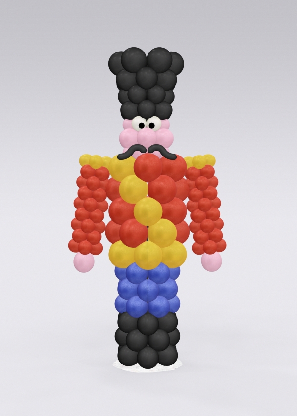 Christmas Soldier balloons vancouver JC Balloon Studio