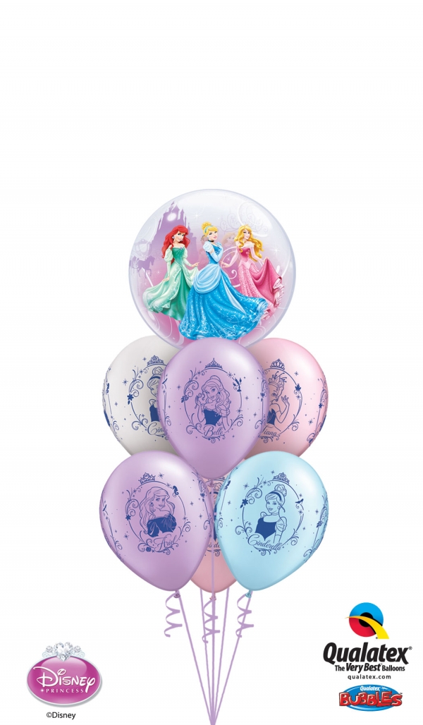 Cinderella Princess Bouquet 4 balloons vancouver JC Balloon Studio