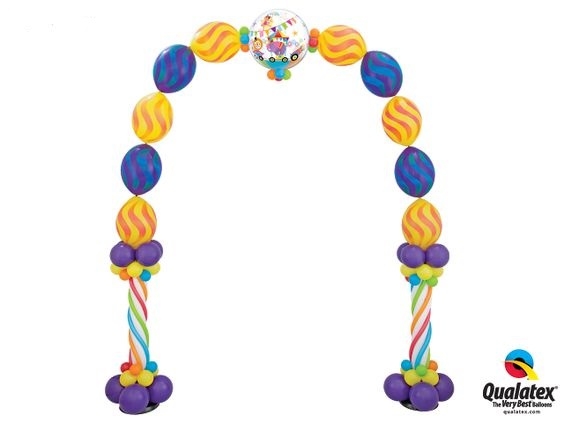 Princess Arch 12 balloons vancouver JC Balloon Studio