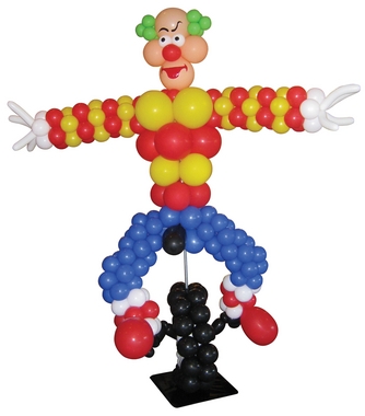 Circus Clown Sculpture 28 balloons vancouver JC Balloon Studio