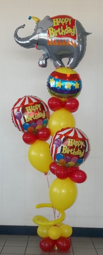 Circus Elephant Bouquet 30 balloons vancouver JC Balloon Studio