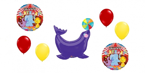 Circus Seal Bouquet 27 balloons vancouver JC Balloon Studio