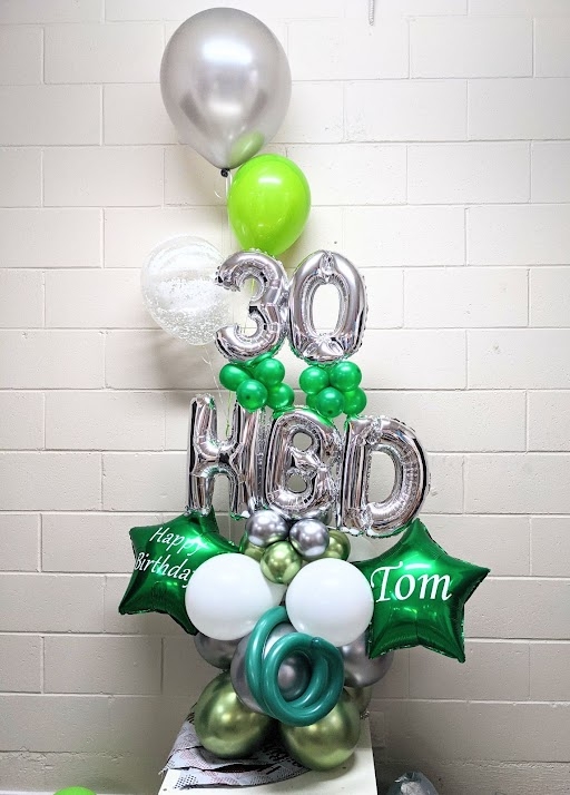 Birthday Age Milestone Balloons -Balloon Bouquets Age Milestone ...
