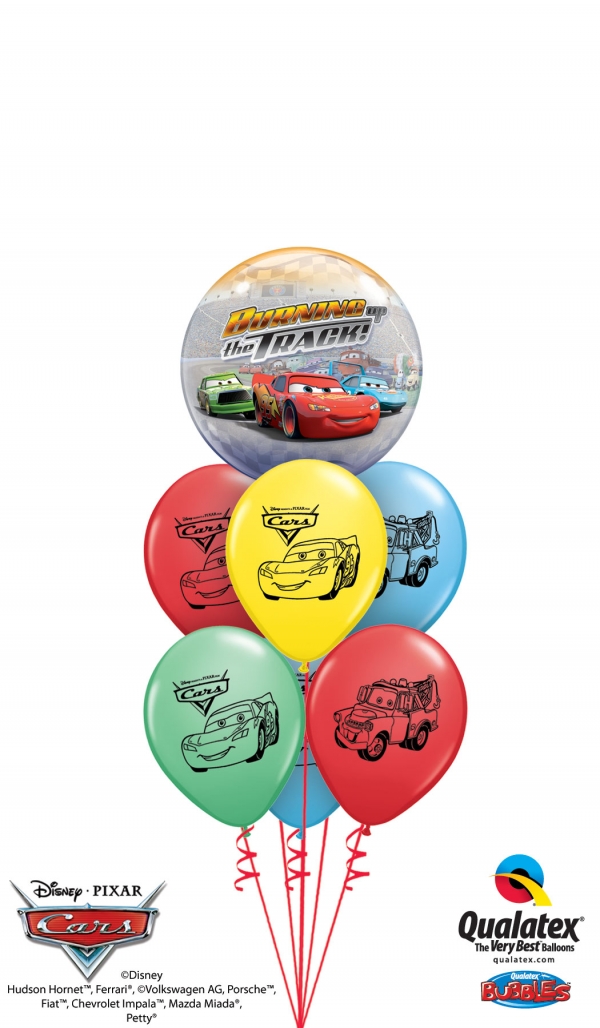 Disney Cars Bouquet 4 balloons vancouver JC Balloon Studio