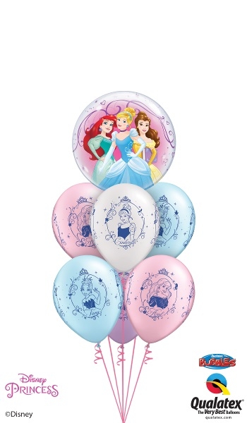 Disney Princess Bouquet 8 balloons vancouver JC Balloon Studio