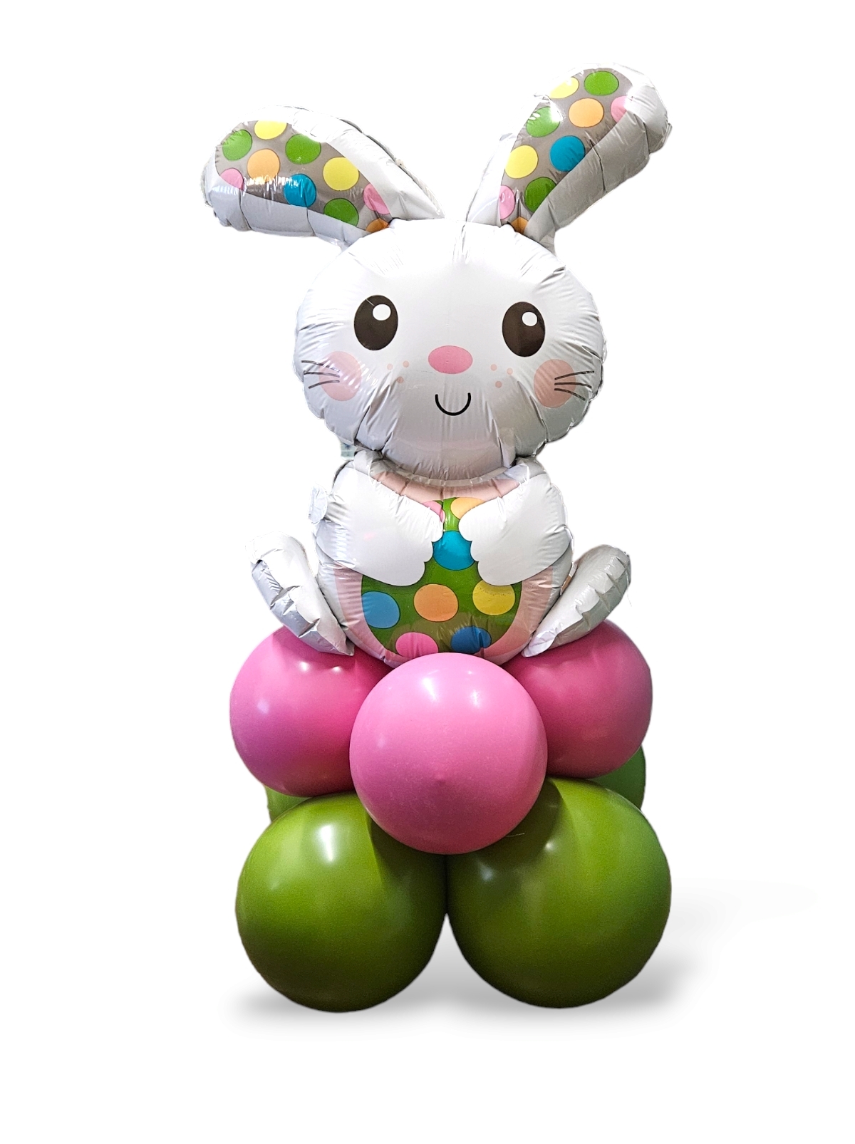Easter Bunny with Pastel balloons centerpiece balloons vancouver JC ...