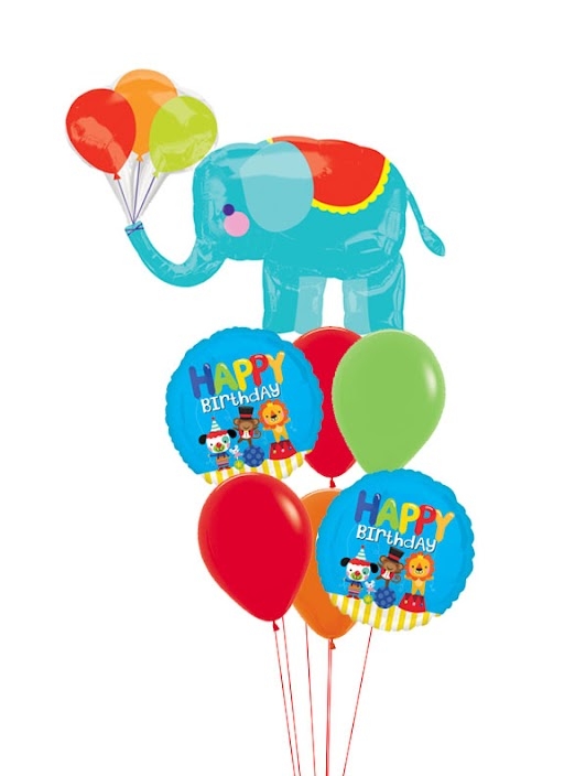 Circus Elephant Bouquet 26 balloons vancouver JC Balloon Studio