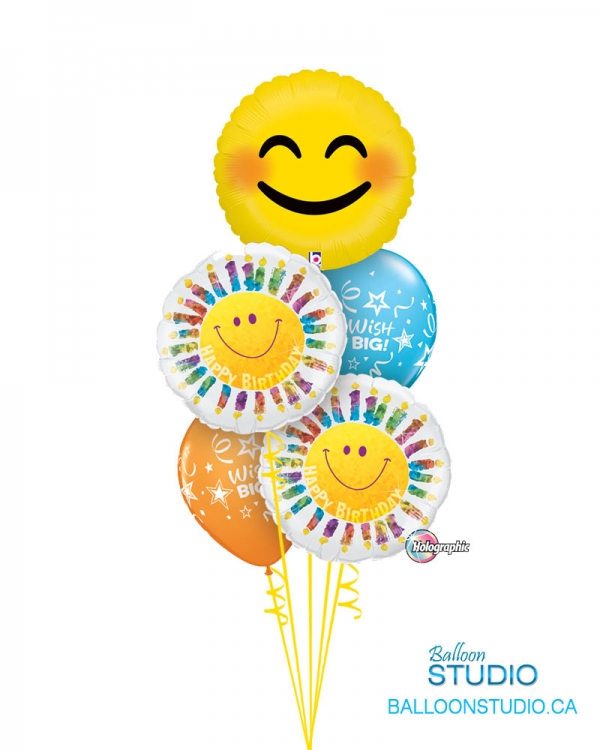 Emoji Balloon Smiley balloons vancouver JC Balloon Studio