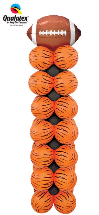 Football Column 10 balloons vancouver JC Balloon Studio