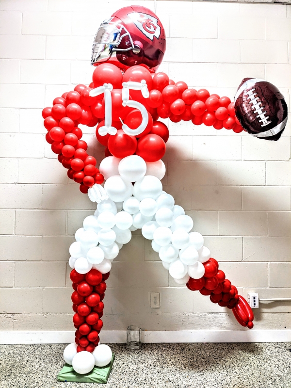 Football Bouquet 3 balloons vancouver JC Balloon Studio