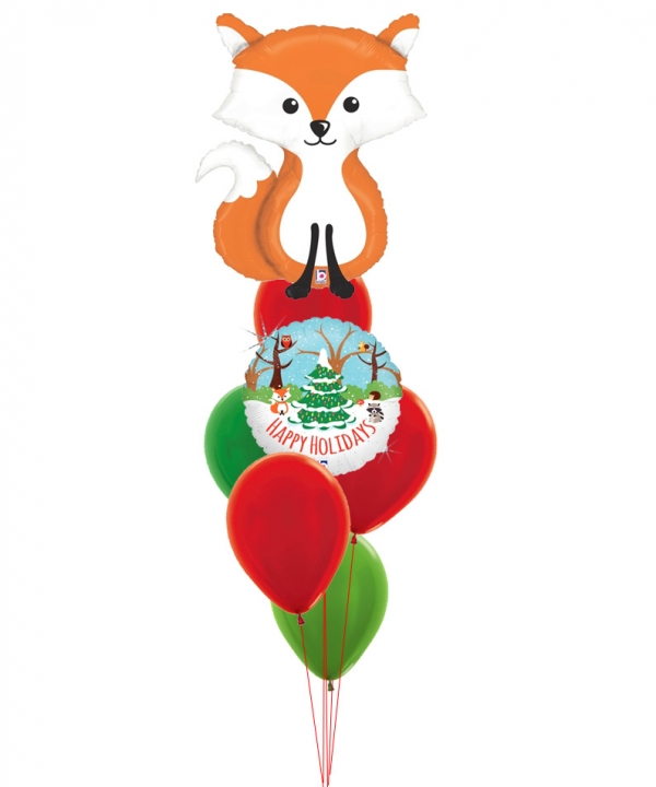Fox Balloon Bouquet Holidays balloons vancouver JC Balloon Studio