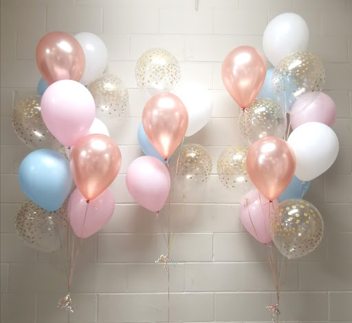 Gender Reveal 36 inch 9 balloons vancouver JC Balloon Studio