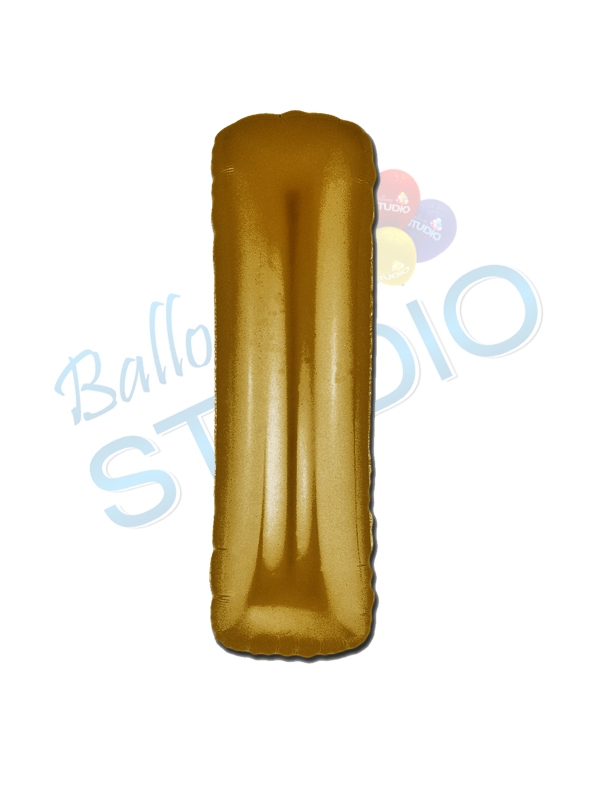 Gold Balloon Letter I balloons vancouver JC Balloon Studio