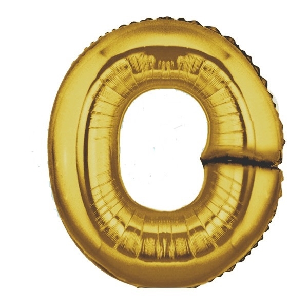 Gold Balloon Letter O balloons vancouver JC Balloon Studio