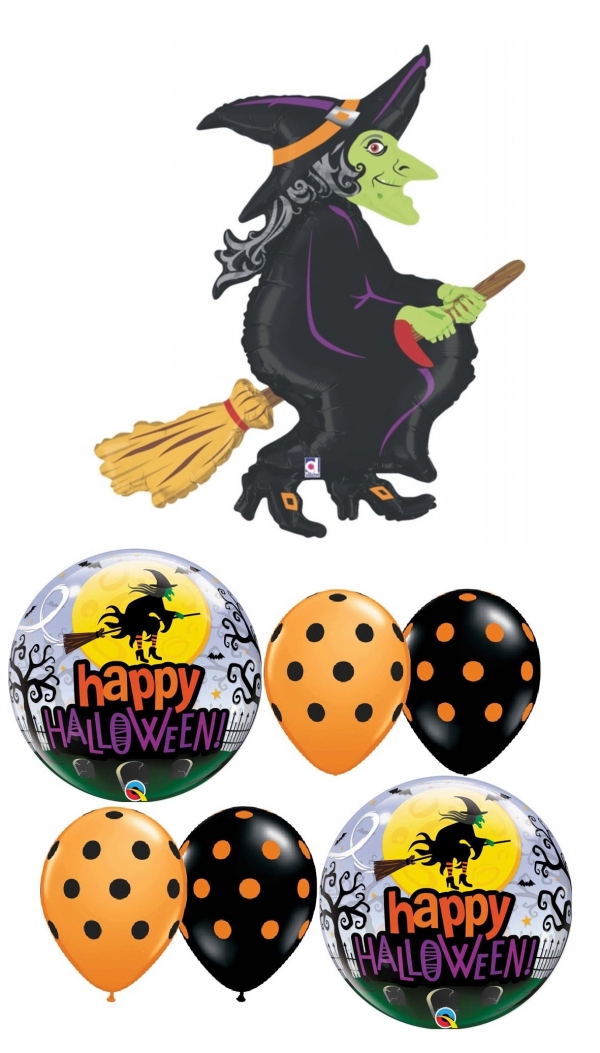 Halloween Witch Bouquet balloons vancouver JC Balloon Studio