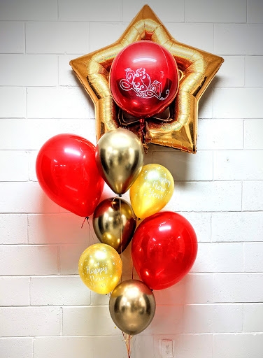 Happy 2021 Ox New Year Balloon Bouquet balloons vancouver JC Balloon Studio