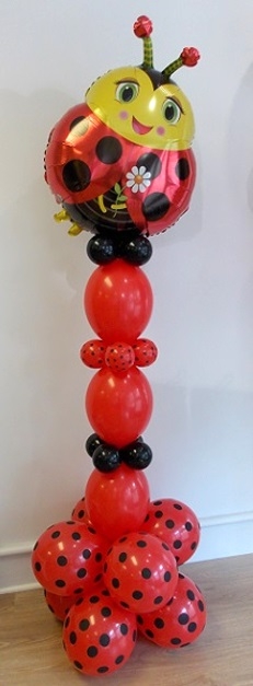 Lady Bug Stand Up 2 balloons vancouver JC Balloon Studio
