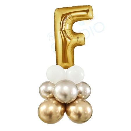 Letter F Balloon 55inch Standup balloons vancouver JC Balloon Studio