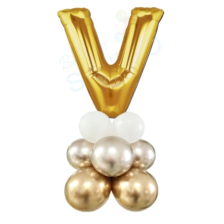 Letter V Balloon 55inch Standup balloons vancouver JC Balloon Studio