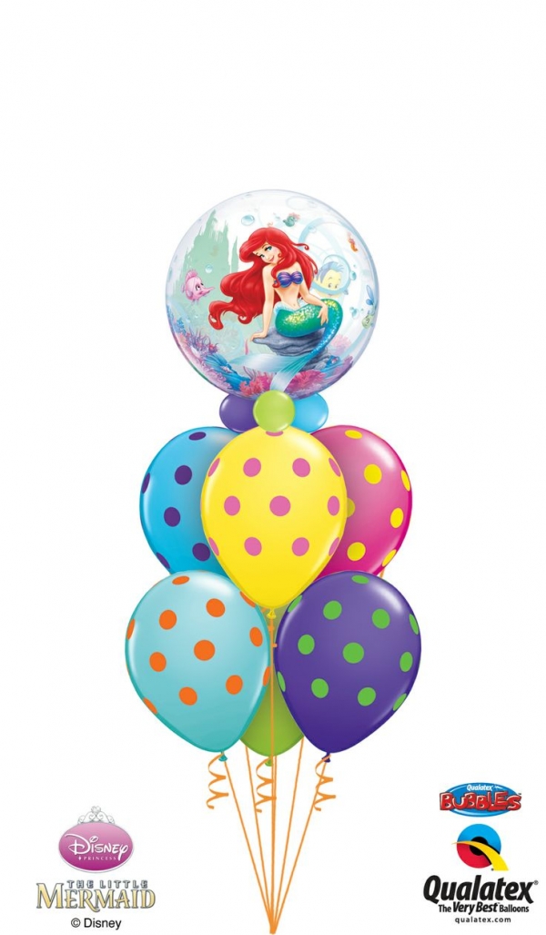 Little Mermaid Bouquet 2 balloons vancouver JC Balloon Studio