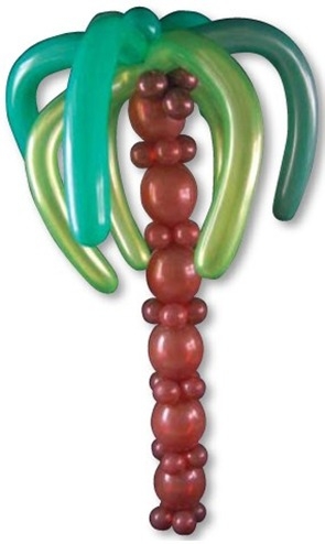 Luau Palm Tree Column 22 balloons vancouver JC Balloon Studio