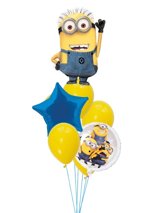 Minion Despicable Me Arch 8 balloons vancouver JC Balloon Studio