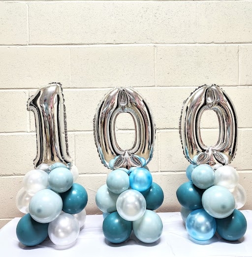 Number Balloon Stand Up 18 Inch Centerpiece Triple balloons vancouver ...