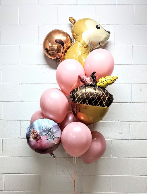 Farm Cow Centerpiece 4 balloons vancouver JC Balloon Studio