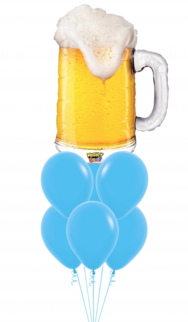 Oktoberfest Beer Bouquet 2 balloons vancouver JC Balloon Studio