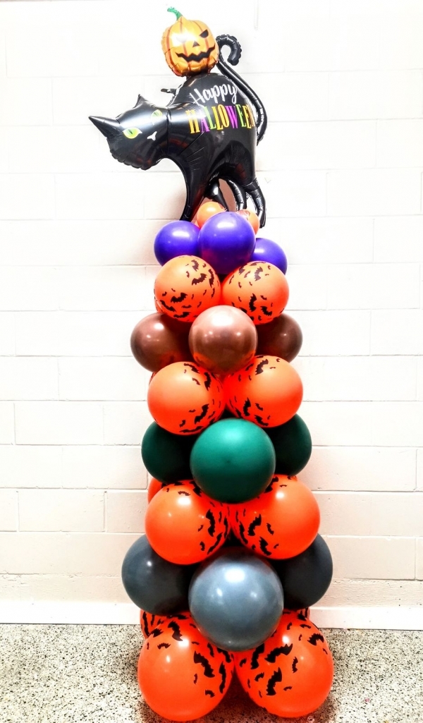 Outdoor Custom Print Star Column Tower balloons vancouver JC Balloon Studio